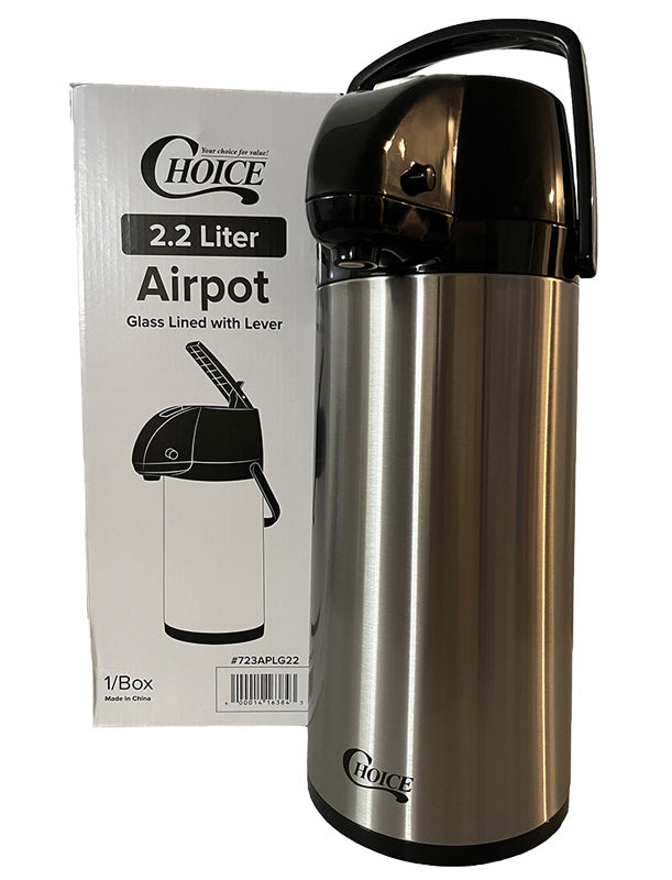 2.2L Glass Lined Airpot – Hogan Brothers Coffee